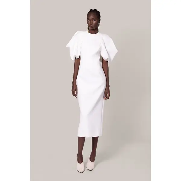 ROKSANDA Calita Crepe Bridal Dress - Ivory