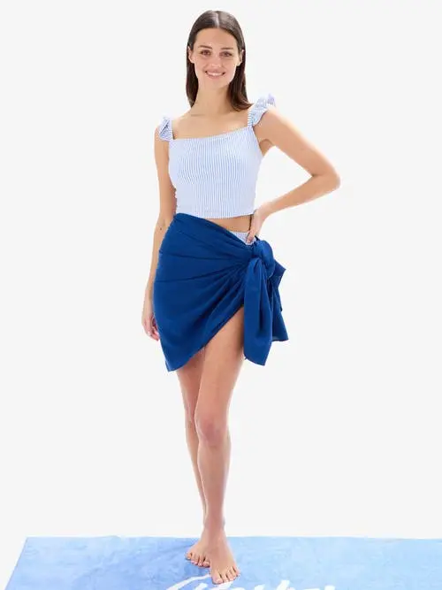 RUFFLEBUTTS Convertible Sarong - Navy