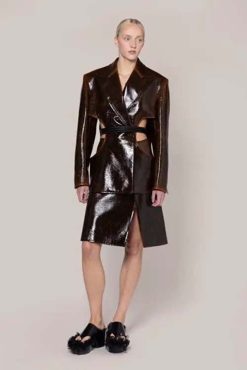ROKSANDA Aamina Faux Leather Jacket