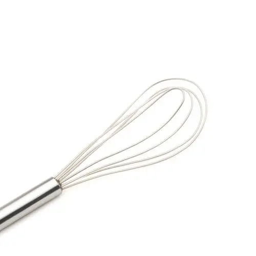 CUISIPRO 10 Inch Silicone Flat Whisk - White