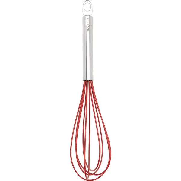 CUISIPRO 10-inch Silicone Egg Whisk - Red