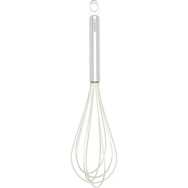 CUISIPRO 10-inch Silicone Egg Whisk - Silver