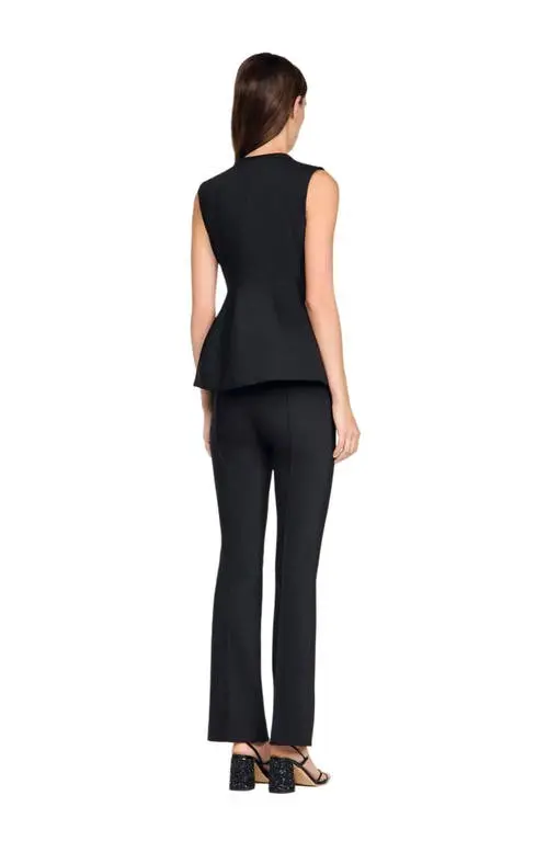 Sandro Fitted Peplum Vest