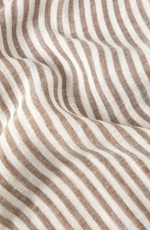 Brunello Cucinelli Sparkling Striped Linen Scarf - Panama