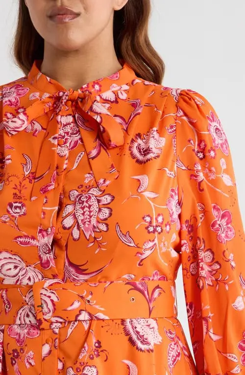 SUGARLIPS Cosmo Floral Long Sleeve Shirt Dress
