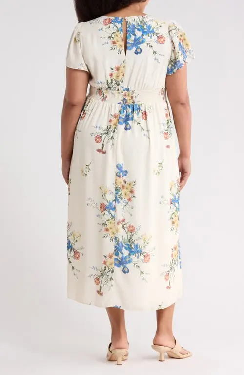 SUGARLIPS Jacinta Floral Midi Dress