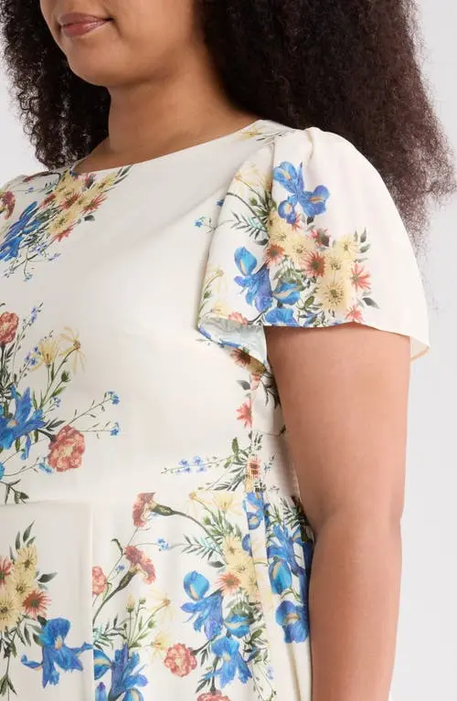 SUGARLIPS Jacinta Floral Midi Dress