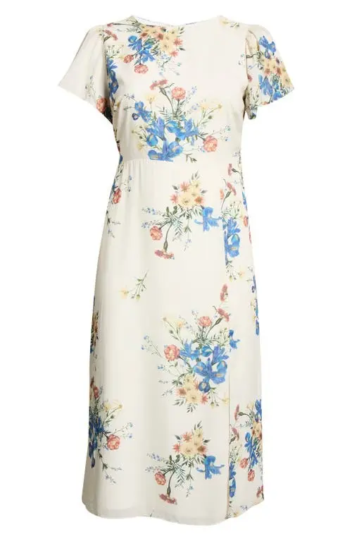 SUGARLIPS Jacinta Floral Midi Dress