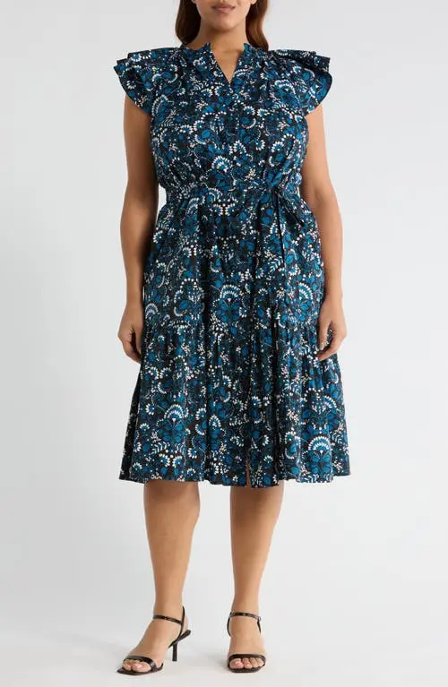 SUGARLIPS Etta Floral Midi Dress