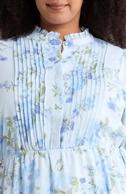 SUGARLIPS Floral Pleated Midi Dress