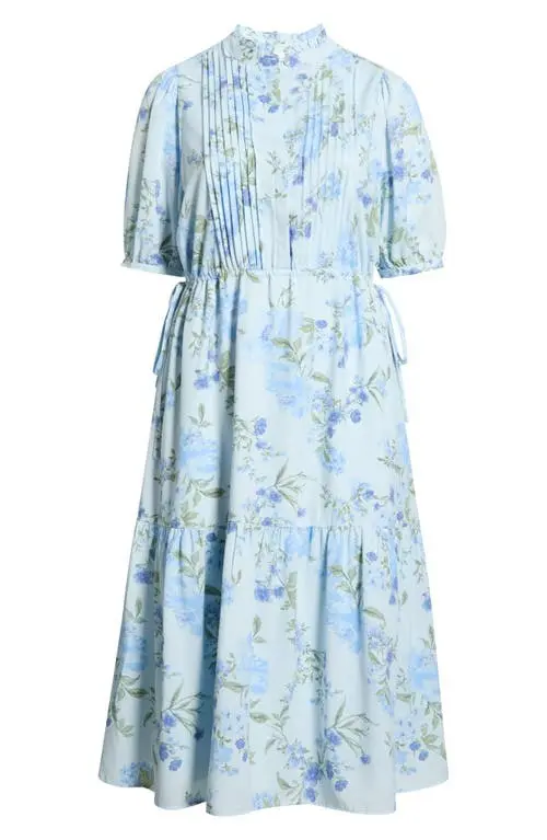 SUGARLIPS Floral Pleated Midi Dress