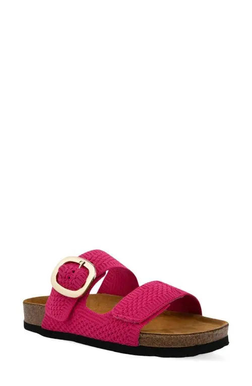 Naot Miami Slide Sandal - Fuschia Knit
