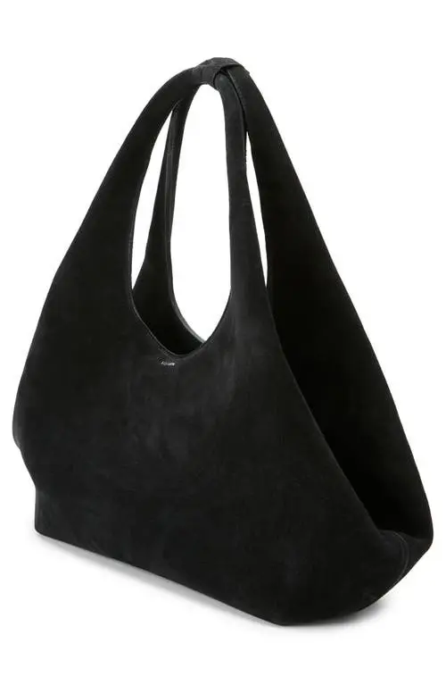 Coperni Folded Suede Tote - Black Black