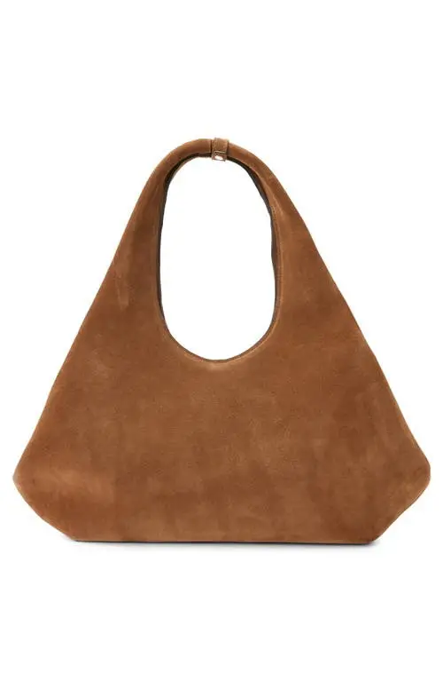Coperni Folded Suede Tote - Brown Dark