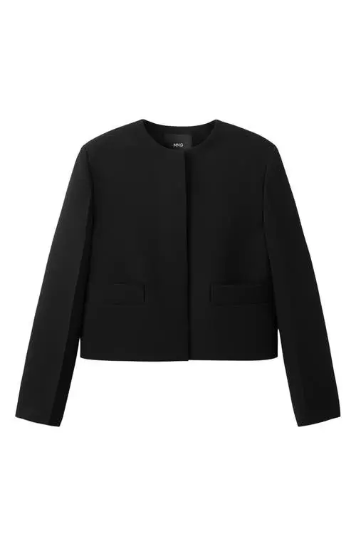 Mango Collarless Jacket