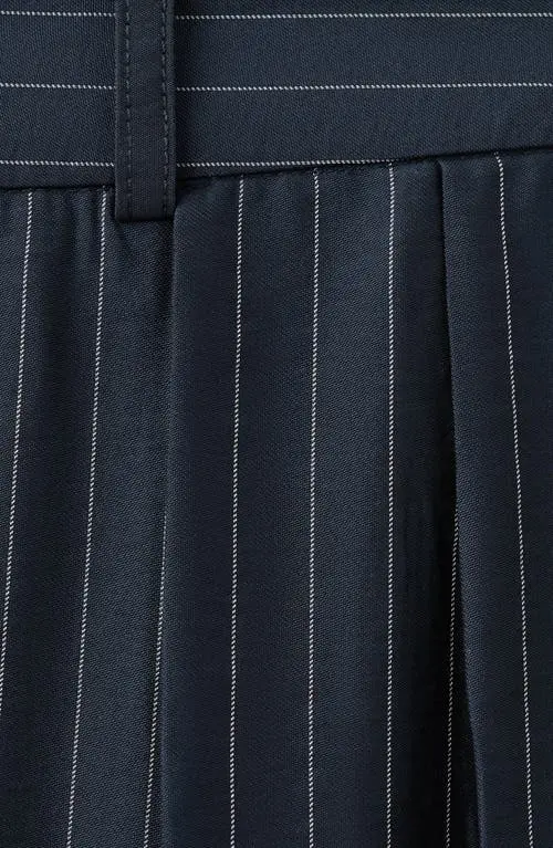 Mango Pinstripe Wide Leg Pants