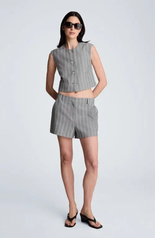 KENNETH COLE Pinstripe Tailored Shorts