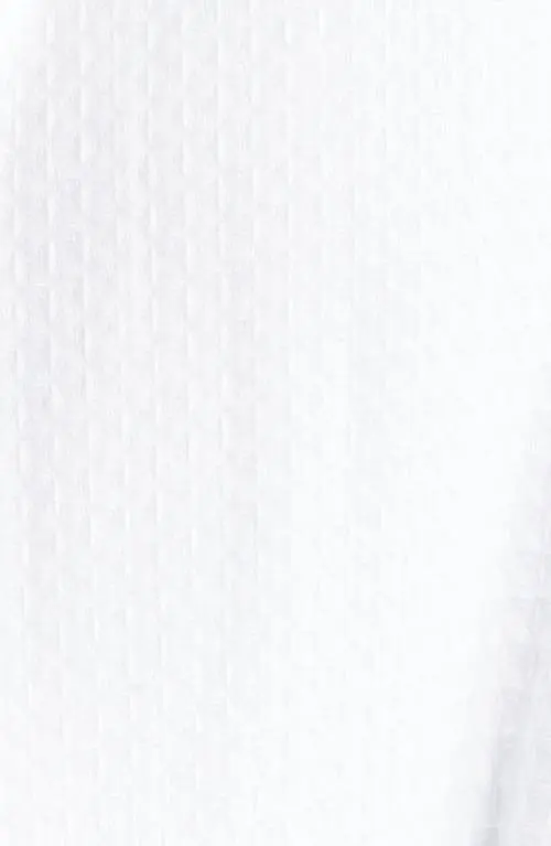 Majestic International Aberdeen Waffle Knit Robe - White