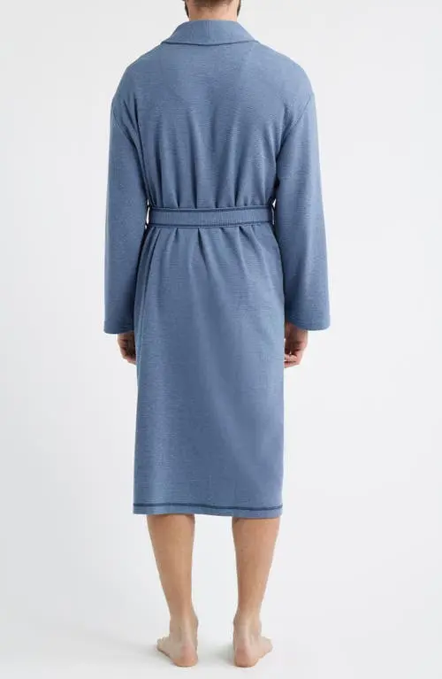 Majestic International Coastal Heather Shawl Collar Cotton Robe