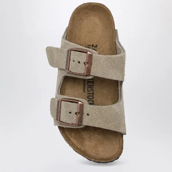 BIRKENSTOCK Arizona Suede Slides - Beige