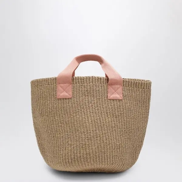 Chloé Raffia-effect Tote With Embroidery