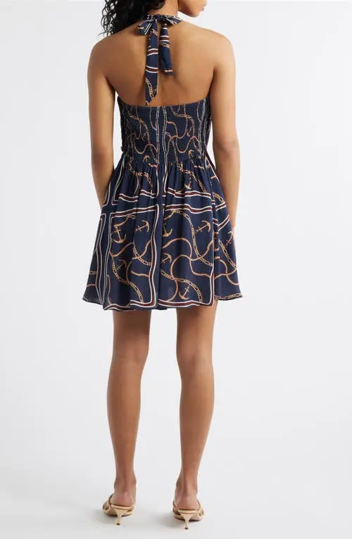 Saylor Lochlan Halter Minidress