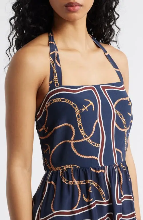 Saylor Lochlan Halter Minidress