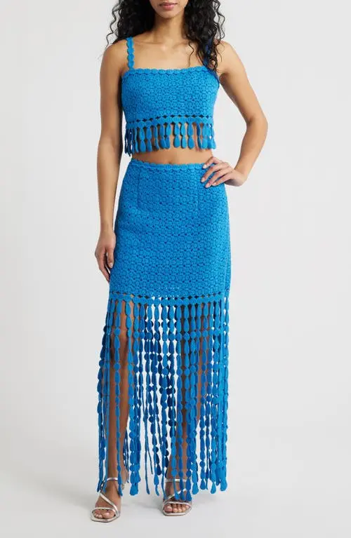 Saylor Elie Two-piece Fringe Dress