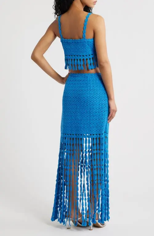 Saylor Elie Two-piece Fringe Dress