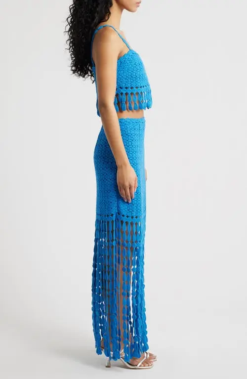 Saylor Elie Two-piece Fringe Dress