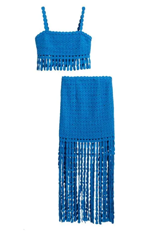 Saylor Elie Two-piece Fringe Dress