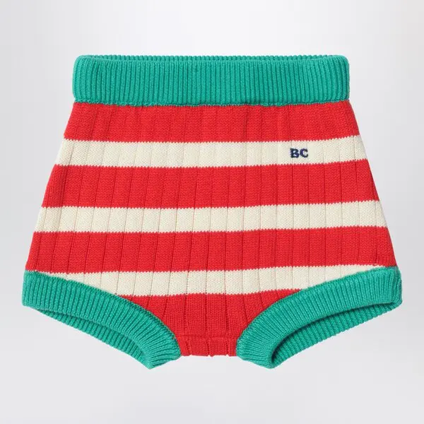 BOBO CHOSES Striped Knit Shorts