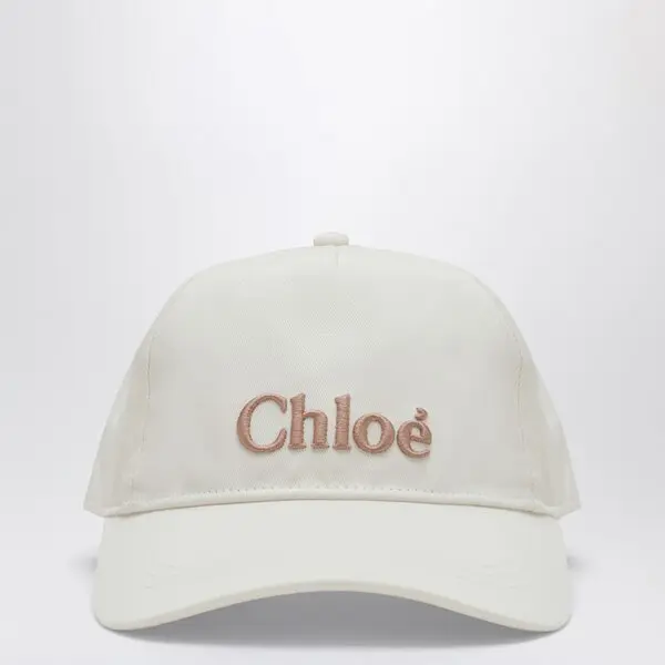 Chloé Baseball Cap With Logo Embroidery - White