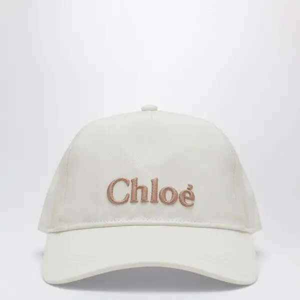 Chloé Baseball Cap With Embroidered Logo - White