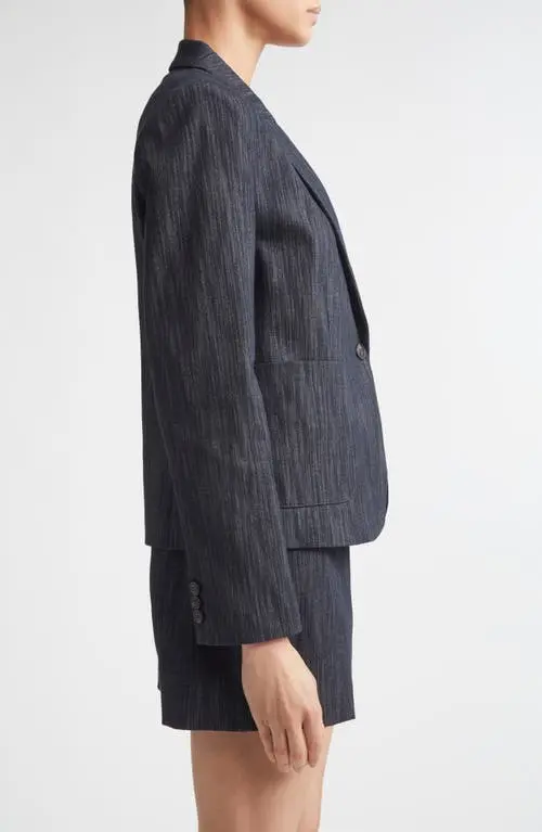 Eleventy Denim Tailored Jacket - Blue