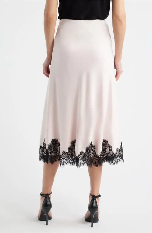 Anne Klein Lace Trim Midi Skirt