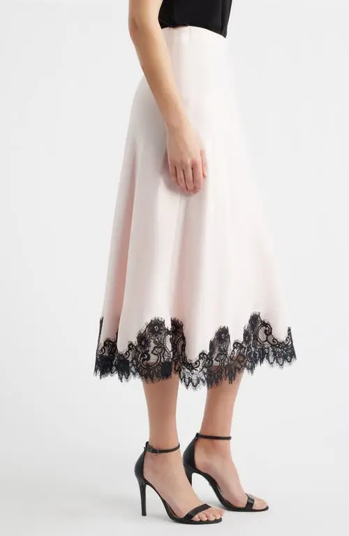 Anne Klein Lace Trim Midi Skirt