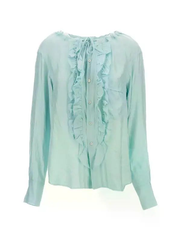 Plan C Ruffled-detail Blouse