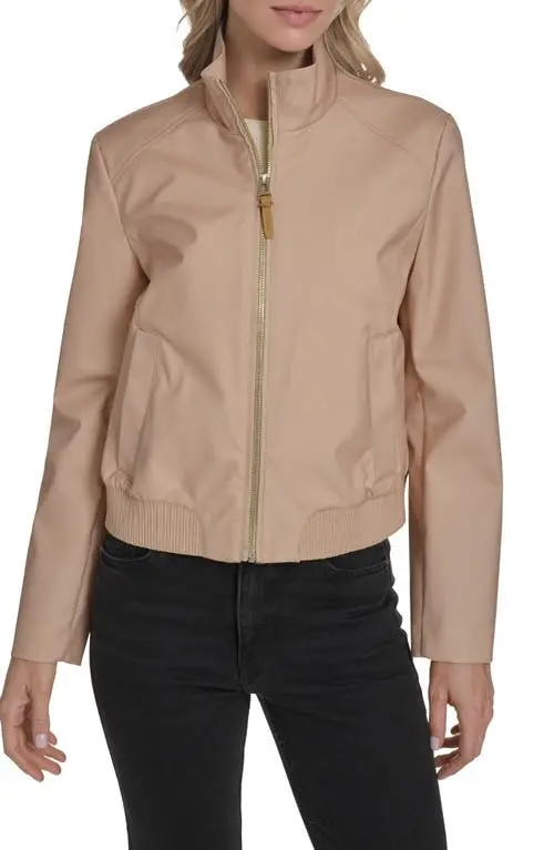 Cole Haan Bomber Rain Jacket - Light Sand