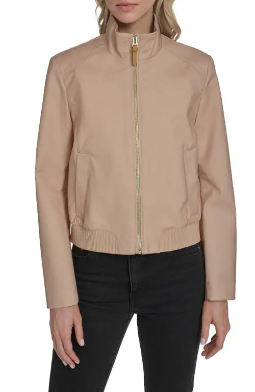 Cole Haan Bomber Rain Jacket - Light Sand