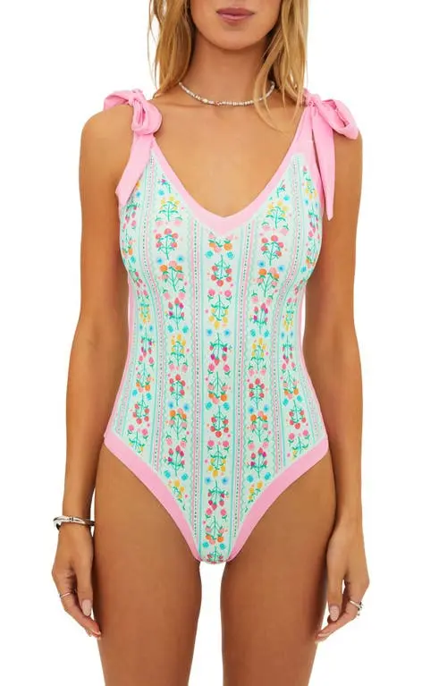 Beach Riot Akira Floral One-piece Swimsuit - Fruit Blooms