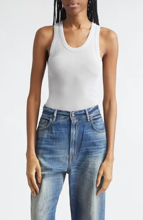 Acne Studios Fluid Rib Tank - Light Grey