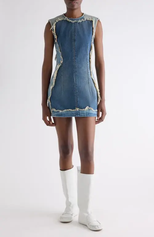 Acne Studios Sleeveless Deconstructed Denim Minidress