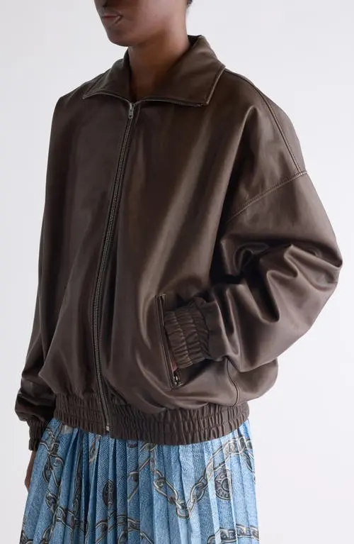 Acne Studios Lambskin Leather Blouson Jacket