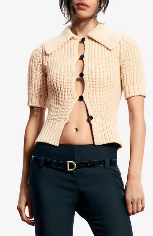 Desigual Short Sleeve Cotton-blend Cardigan