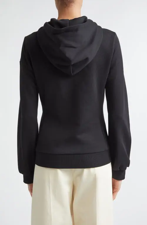 Moncler Mixed Media Hooded Zip Down Cardigan