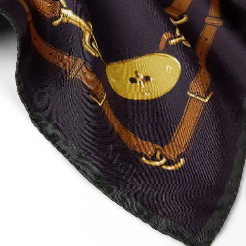 Mulberry Square Scarfbelted Boarder - Deep Aubergine