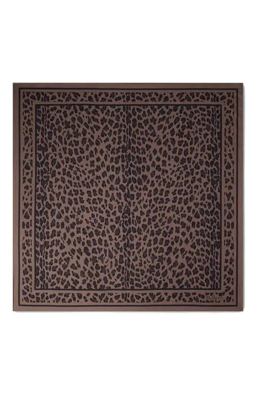 Mulberry Square Scarfleopard - Ebony