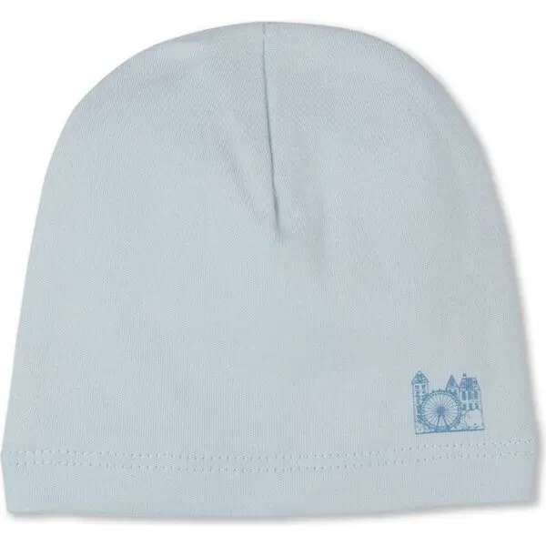 MINIMOI Merry Skyline Cotton Beanie - Baby Blue