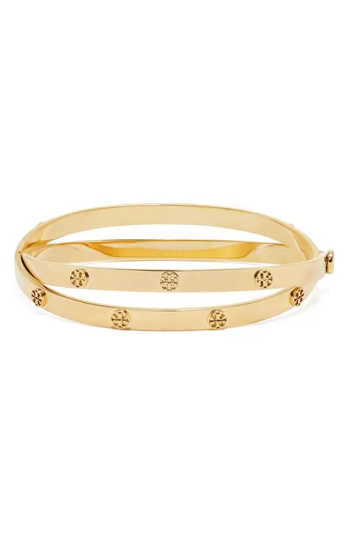 Tory Burch Icon Stud Double Bracelet - Tory Gold